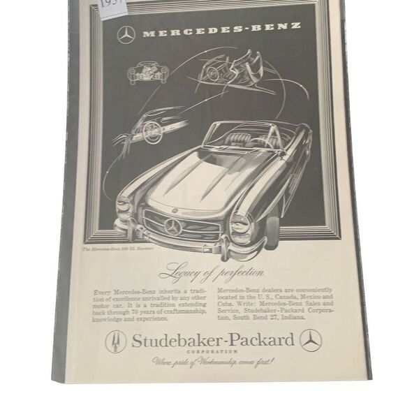 Mercedes Benz | Accents | Vintage 957 Mercedes Benzstudebaker Packard ...